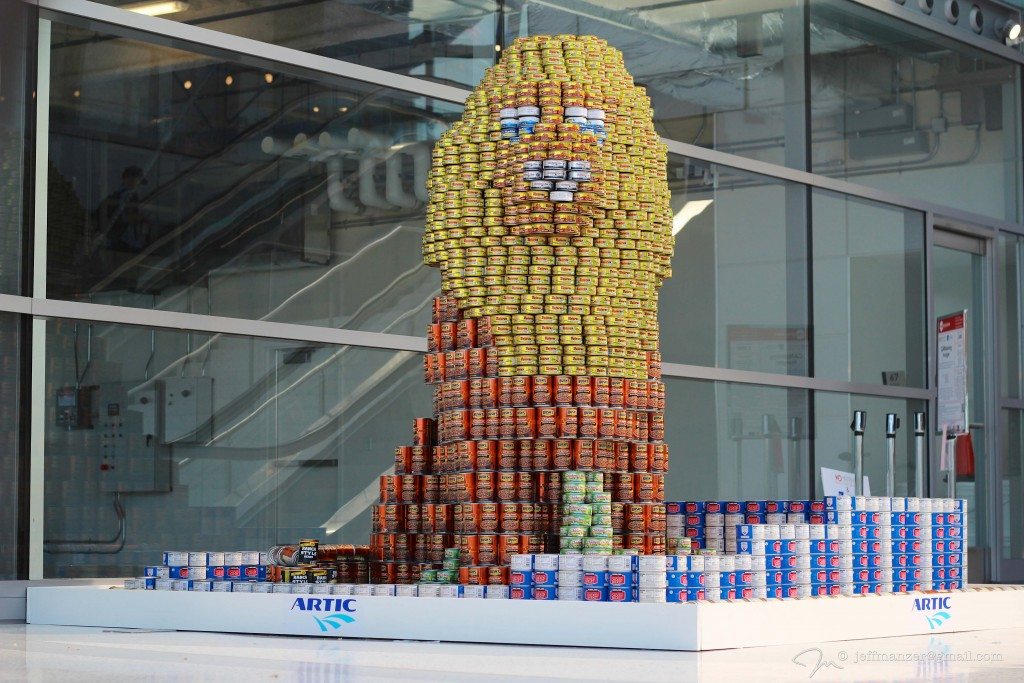Thousands of Food Cans are Stacked to Create Eye-Popping Structures ...